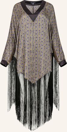 Helene Galwas Seidenponcho Kleid Jennifer silber