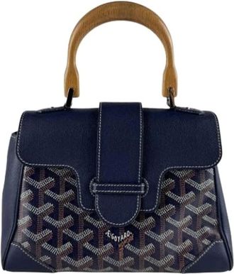 Goyard Sac &agrave; main vintage doccasion - Femme - Pre-owned - Bleu - Taille: ONE Size