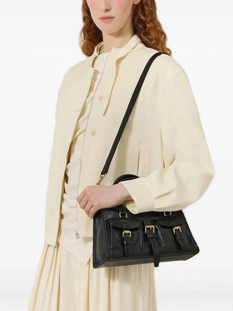 Mulberry Calf Leather Tote Bag - Black