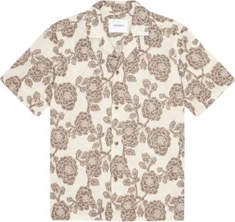 Les Deux Homme, Chemises, Multicolore, Taille: S Lesley Flower Jacquard Ss Shirt