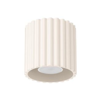 Sollux Lighting Plafonnier - Spot de plafond en aluminium - 1 flamme - Ampoule LED - Beige Aura