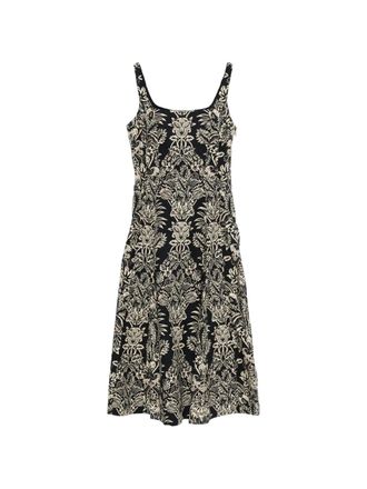 Ulla Johnson Natalia Midikleid mit Blumen - Schwarz