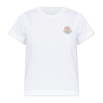 Moncler Logo T-Shirt - - Tops - Damen - Wei&szlig; - XS
