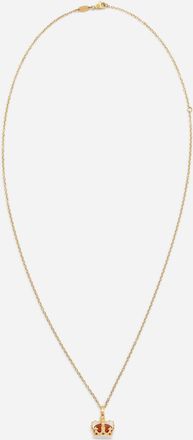Dolce & Gabbana Anhänger Royal 18-karätiges Gelbgold, Jaspis, Rubine, Blauer Saphir - Mann Ketten Gold Onesize