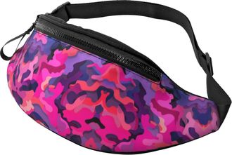 Generic Multifunktionale Sporttasche Lila Tarnmuster H&uuml;fttaschen Sporttasche Handytasche Tasche F&uuml;r Sport Joggen Fitness 14X35Cm