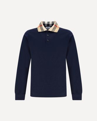 Burberry Cody long sleeve cotton Polo Male S