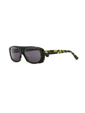 Oliver Goldsmith Twisp Sonnenbrille in Schildpattoptik - Gr&uuml;n