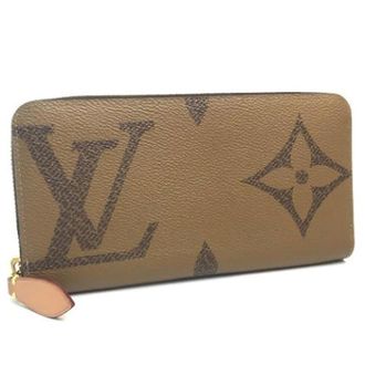 Louis Vuitton Portefeuille en toile Pre-owned - Femme - Pre-owned - Brun - Taille: ONE Size