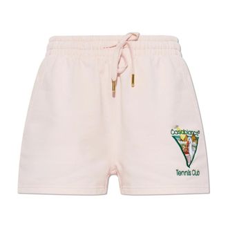 Casablanca Shorts mit besticktem Logo - - Shorts - Damen - Rosa - L