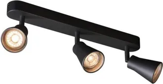 SLV Plafonniers int&eacute;rieurs led avo applique et plafonnier int&eacute;rieur triple noir GU10/QPAR51 3x 50W max 1000892