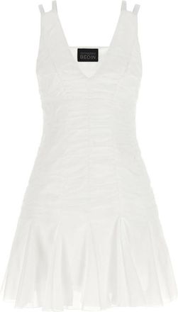 Giovanni Bedin Femme, Robes, Blanc, Taille: 36 FR Mini-robe l&eacute;g&egrave;re en coton