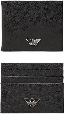 Emporio Armani Geldb&ouml;rse und Kartenetui Set Y4R237 Y138E Schwarz