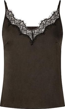 Morgan Blouse bretelles fines avec dentelle Vert