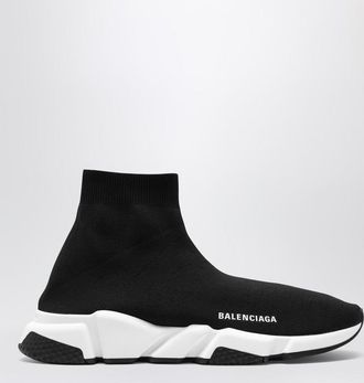 Balenciaga Black mesh and white Speed sneakers