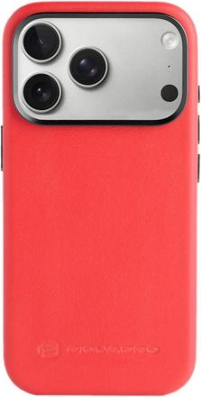 Piquadro Leder MagSafe Handyh&uuml;lle f&uuml;r iPhone 18 Pro 6-4 Zoll - - Accessories - unisex - Orange - ONE SIZE