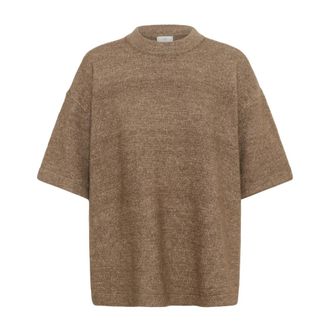 Kaffe Rundhals-Strickpullover - - Knitwear - Damen - Braun - L