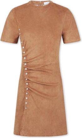 Paco Rabanne Femme, Robes, Beige, Taille: 36 FR Robe Courte Drap&eacute;e
