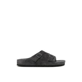 Birkenstock Homme, Chaussures, Gris, Taille: 42 EU Sandales Exquises en Daim