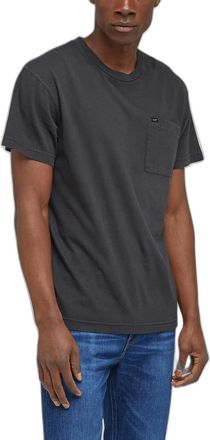 Lee Herren Relaxed Pocket Tee T Shirt, Washed Black, L EU