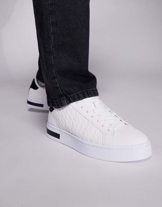 A|X Armani Exchange Sneaker in Wei&szlig; und Schwarz