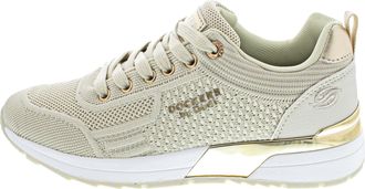 Dockers by Gerli Damen Low-Top Sneaker, Frauen Halbschuhe,Strassenschuhe,Sportschuhe,Freizeitschuhe,Laufschuhe,schnürschuhe,Sand,37 EU