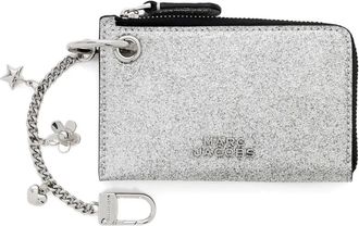 Marc Jacobs portefeuille The Coated Glitter - Argent
