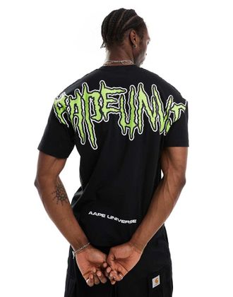 Aape By A Bathing Ape AAPE By A Bathing Ape - T-shirt &agrave; logo hip hop - Noir