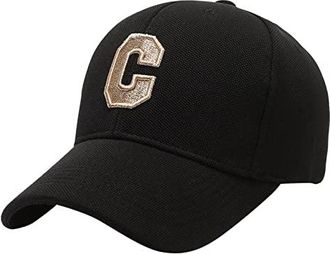 Generic Casquette de baseball brod&eacute;e avec lettres - Casquette dext&eacute;rieur - Couple sauvage - Pour homme et femme - Visi&egrave;re de course &agrave; pied - Pour femme, E, Ta