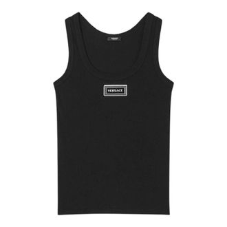 Versace &Auml;rmellose Oberteile - - Tops - Damen - Schwarzk - M