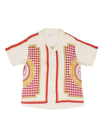 Rhude Hemd mit Logo-Detail - Nude