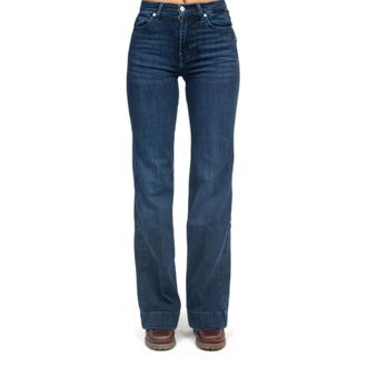 7 For All Mankind Jeans Denim Slim Illusion a Zampa - - Jeans - Damen - Blau - W27