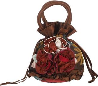 Hemoton Pochette Fleurie Vintage Pour Soir&eacute;e Motifs Floraux D&eacute;licats Sac &agrave; Main &Eacute;l&eacute;gant Pour Mariage Et Banquet