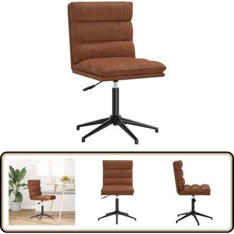 vidaXL Esszimmerstuhl Braun Kunstleder - Vidaxl