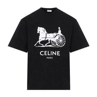 Celine Relaxed T-Shirt - - Tops - Herren - Schwarzk - XL