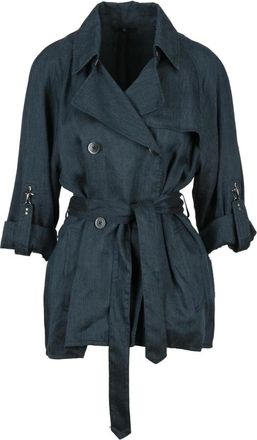 Fay Femme, Manteaux, Bleu, Taille: 36 FR Imperm&eacute;able trench avec manches raglan