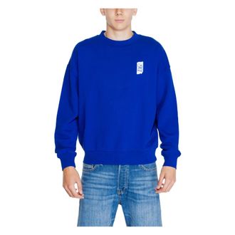 Replay Baumwoll Fleece Herren Pullover - - Sweatshirts & Hoodies - Herren - Blau - S