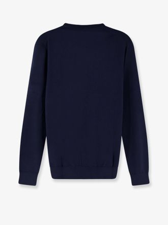 Polo Ralph Lauren Mens Cotton Sweater With Embroidered Logo Blue