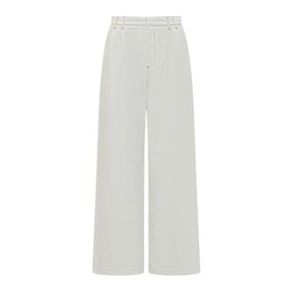 Darkpark Weite- gerade Hose - - Trousers - Damen - Wei&szlig; - W27