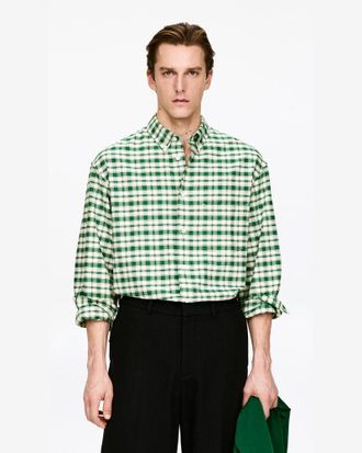 Arket Oxford-Hemd In Oversized-Passform -Grün