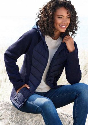 Vivance Steppjacke mit Strickfleece-&Auml;rmeln