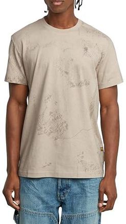 G-Star G-Star Homme T-Shirt Wash Allover, Multicolore (dk brick concrete D25973-C338-H342), XXL