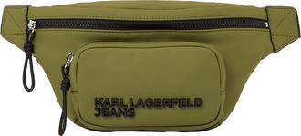 Karl Lagerfeld Herren, Utility-Beschichtete Gürteltasche, Ivy Green, Einheitsgröße