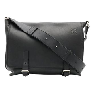 Loewe Pre-owned Anagram Leder Umh&auml;ngetasche - - Pre-owned - Damen - Schwarzk - ONE SIZE