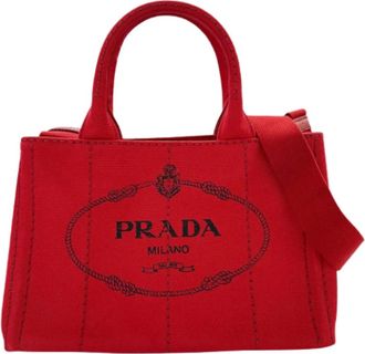 Prada Sac &agrave; main vintage doccasion - Femme - Pre-owned - Rouge - Taille: ONE Size