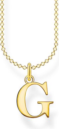 Thomas Sabo Halskette Buchstabe G vergoldetes Silber KE2016-413-39