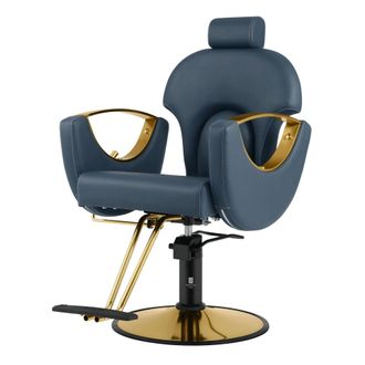 Generic Verstellbarer Friseurstuhl, 360&deg; Drehbar, Rollbar, f&uuml;r Friseursalons, Stylisten, Tattoo-Styling, Ausr&uuml;stung, Blau