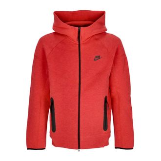 Nike Tech Fleece Zip Hoodie - - Sport - Herren - Rot - XL