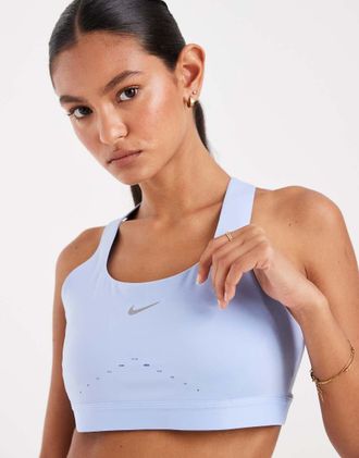 Nike Swift brassi&egrave;re de sport maintien fort bleue