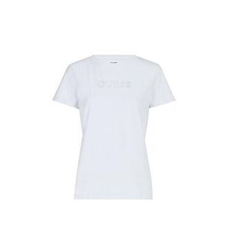 Guess T-shirt col rond en coton m&eacute;lang&eacute;