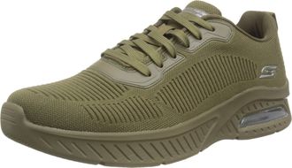 Skechers Damen Squad AIR Sneaker, Olive, 35 EU